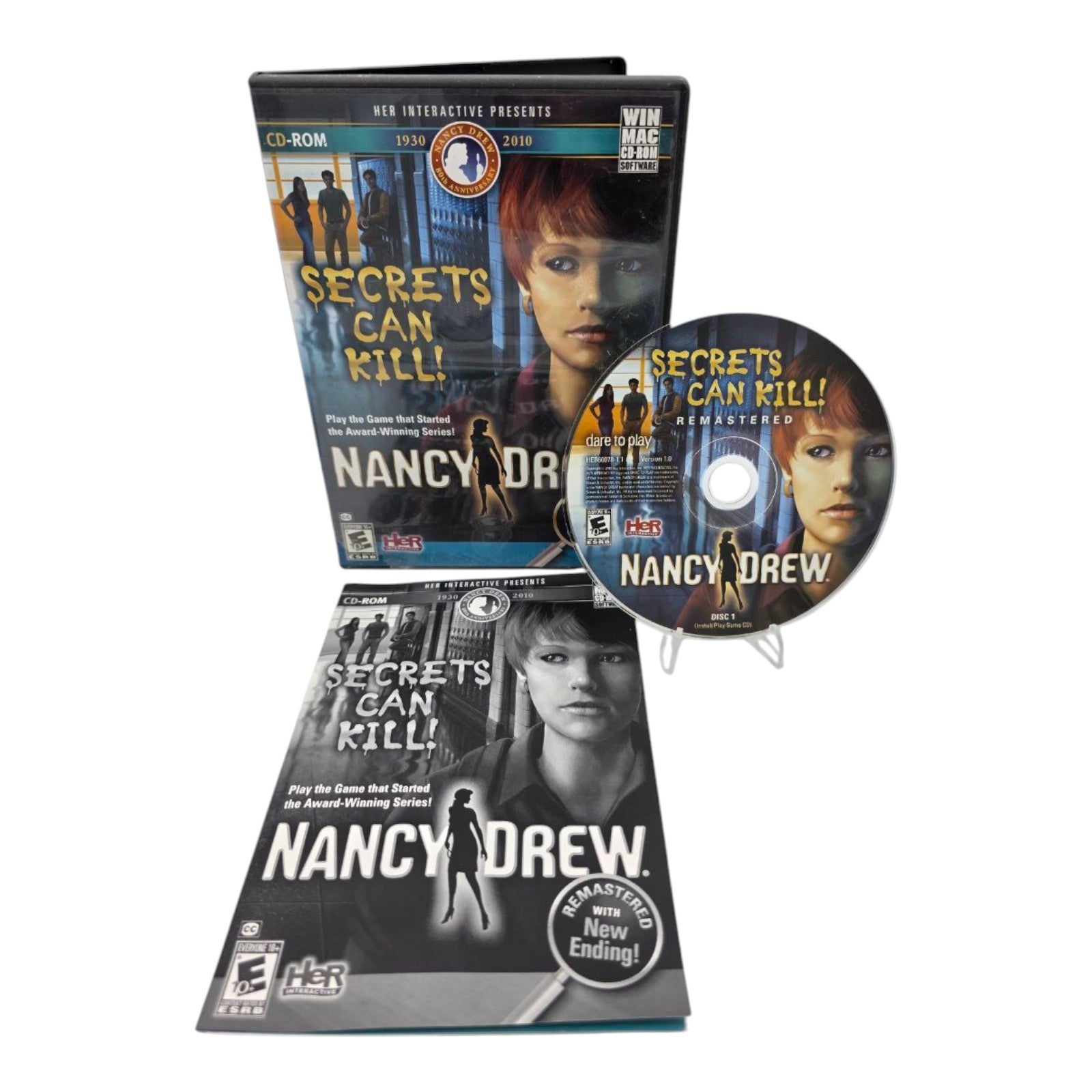 Nancy Drew Secrets Can Kill Remastered New Ending PC/Mac CD ROM Game C
