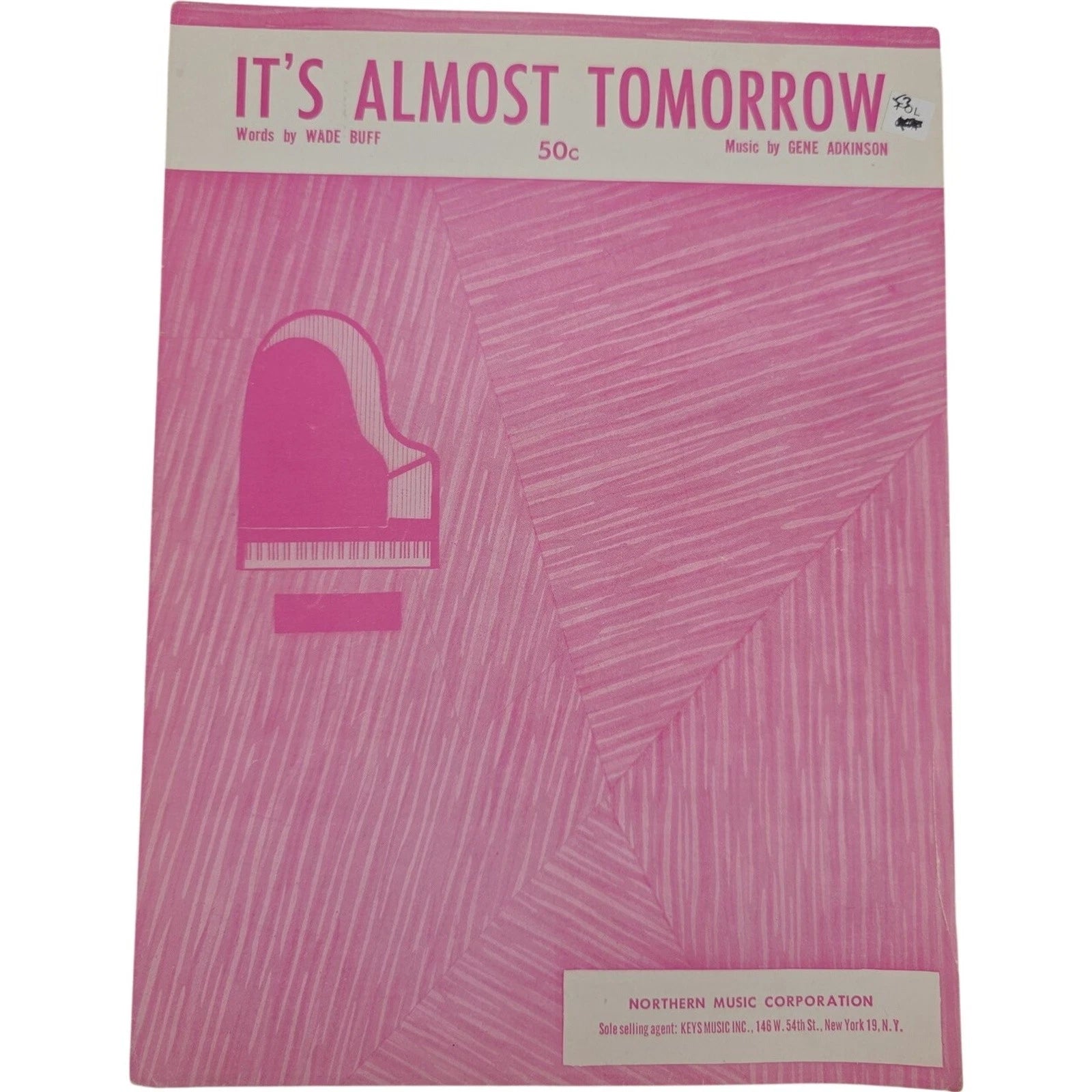 It’s Almost Tomorrow Vintage 1953 Sheet Music by Wade Buff & Gene Adki