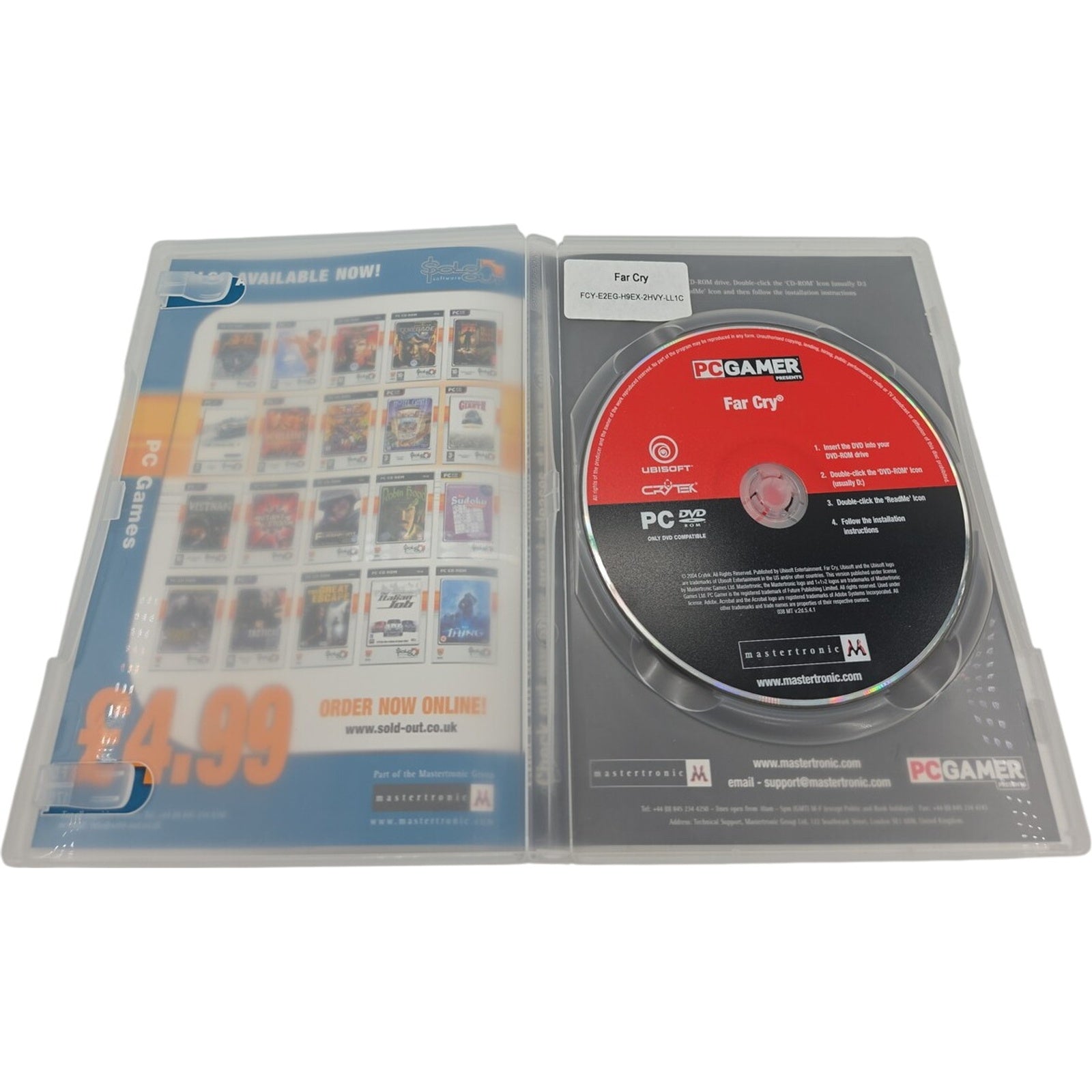 Far Cry PC DVD-ROM Ubisoft Crytek Shooter Game Complete Tested & Worki