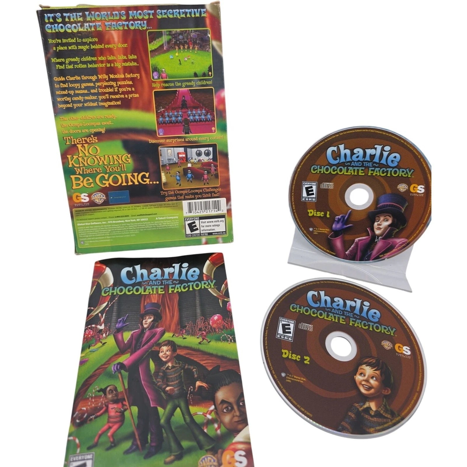 Charlie And The Chocolate Factory PC Game CD ROM 2005 Warner Bros Comp