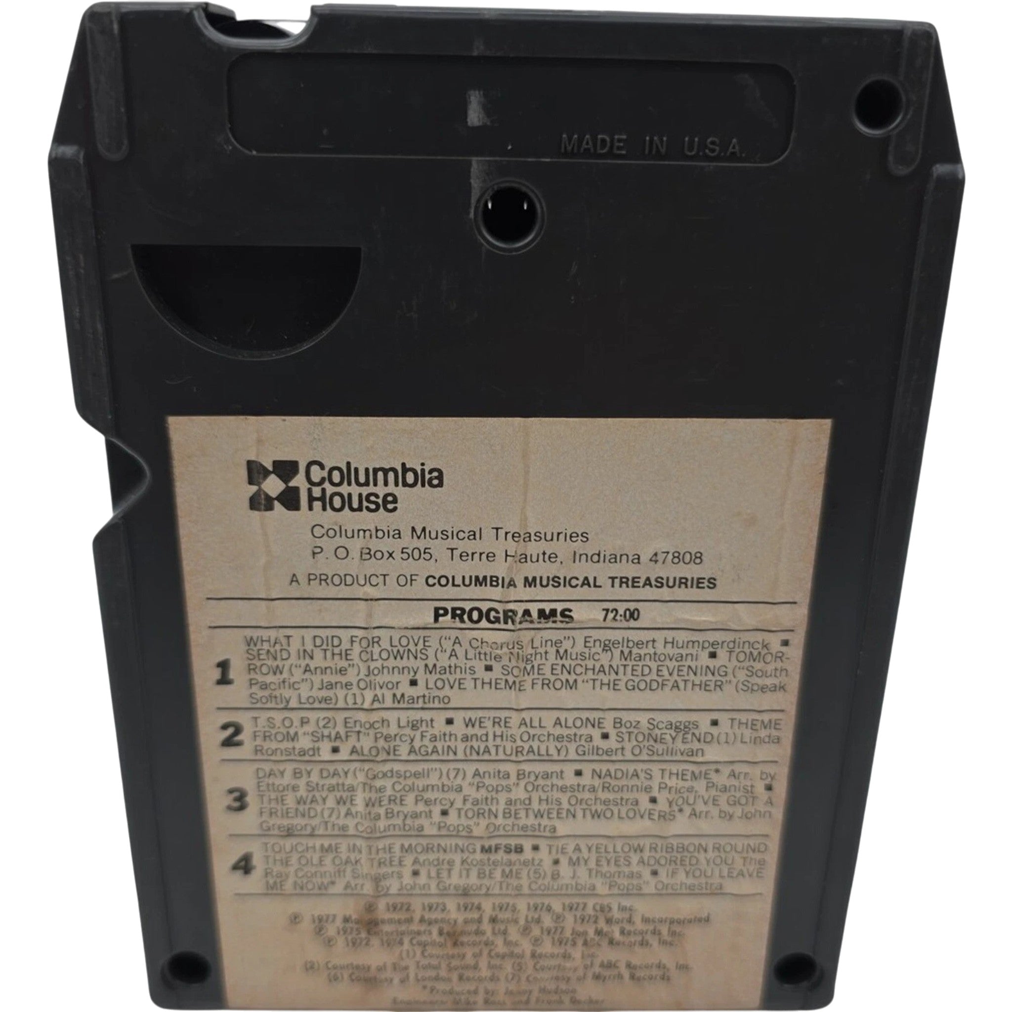 Magic The Very Best Music of the 70’s 8-Track Tape Columbia House A23