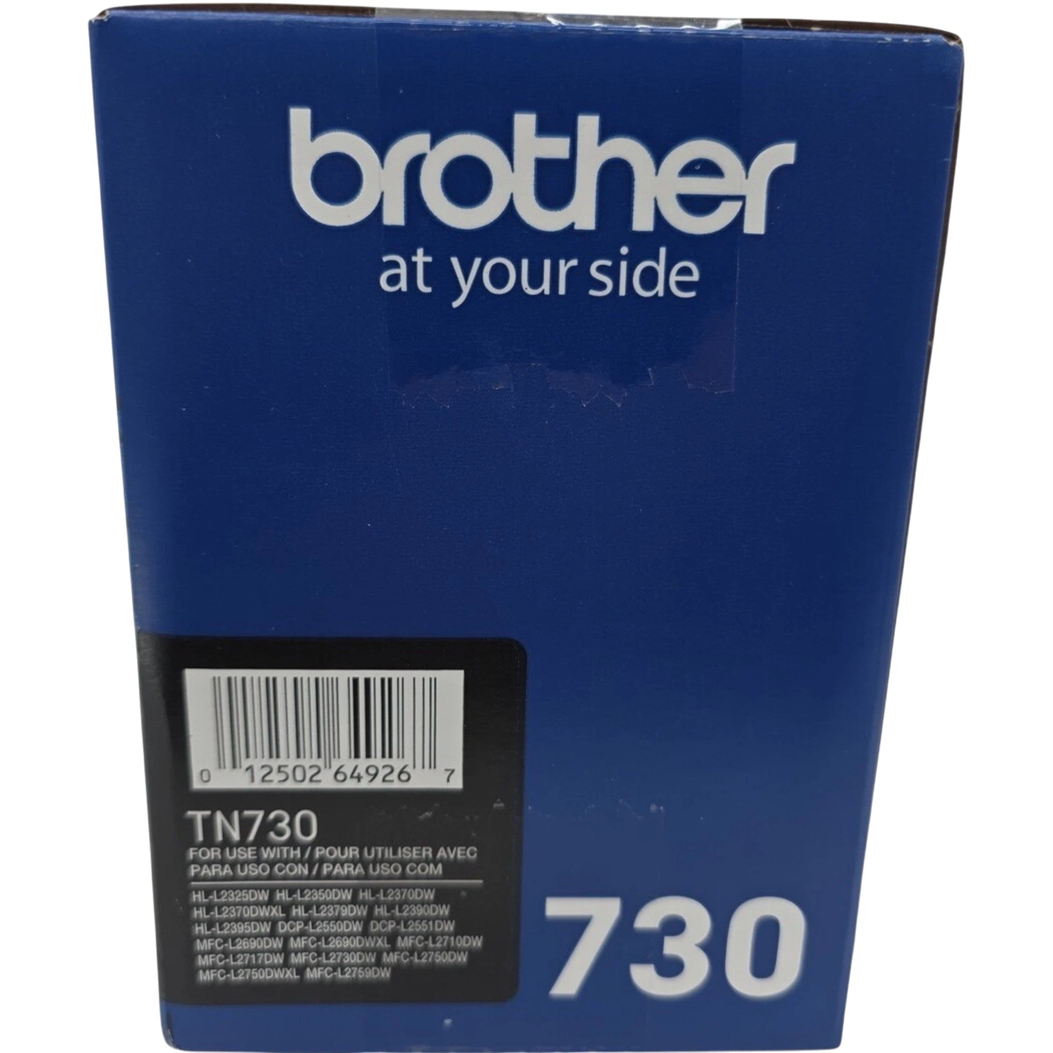 Brother Genuine TN730 Black Toner Cartridge Standard Yield 1,200 Pages