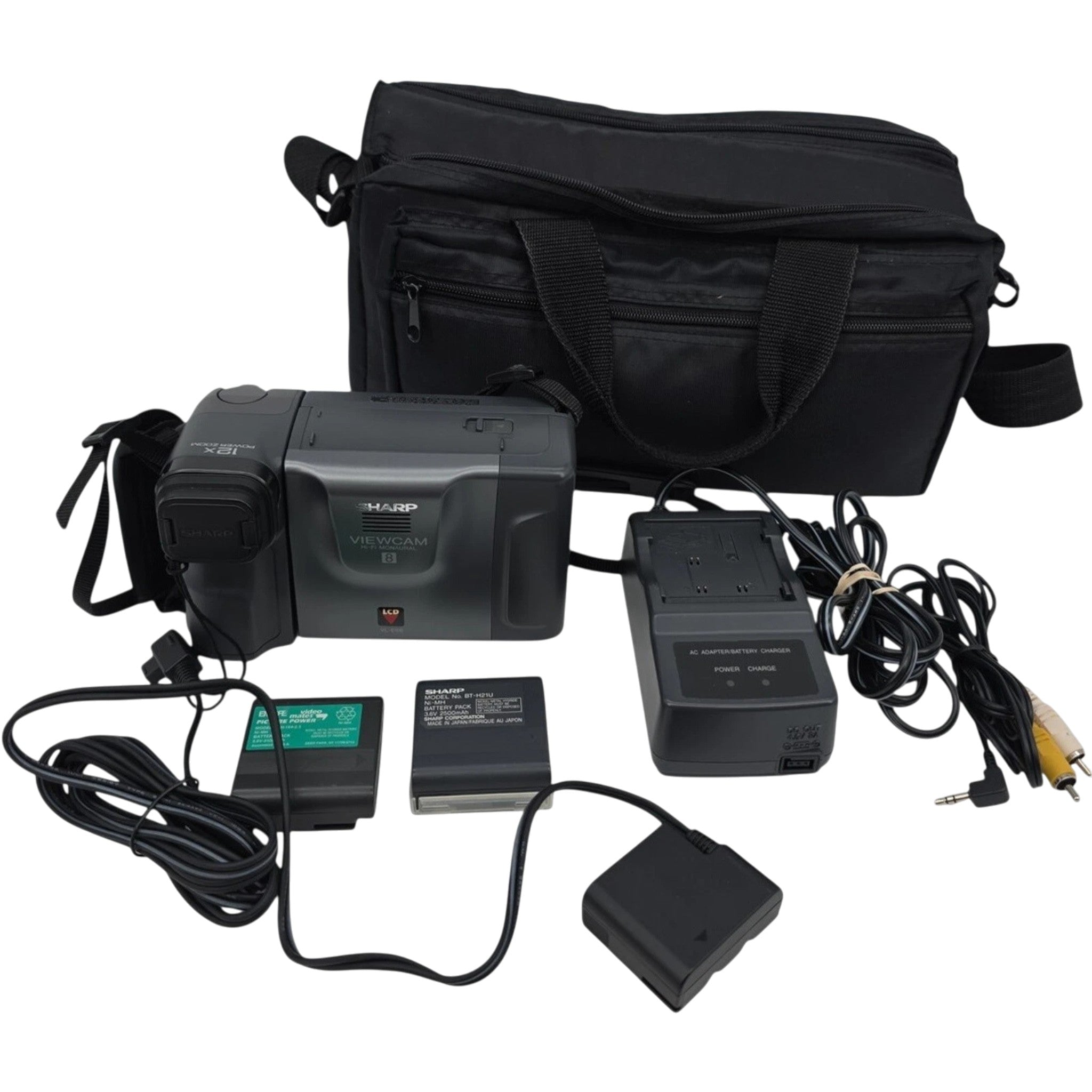 Sharp Viewcam Camcorder VL-E66U with Accessories and Carry Case Tested