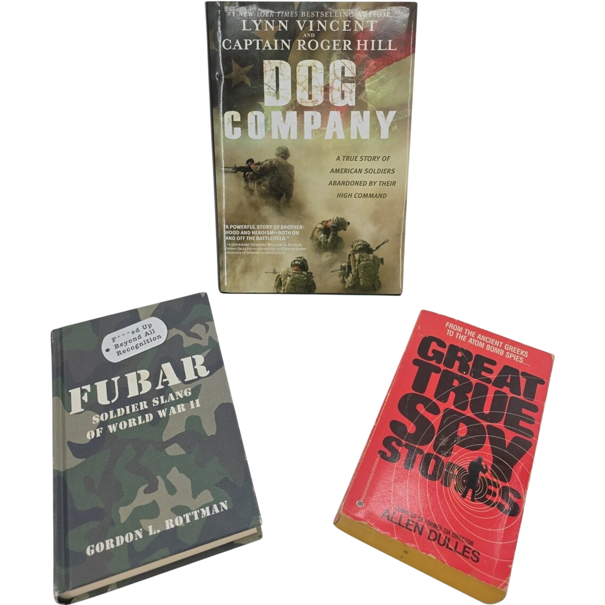 Dog Company FUBAR Soldier Slang WWII Great True Spy Stories Book Bundl